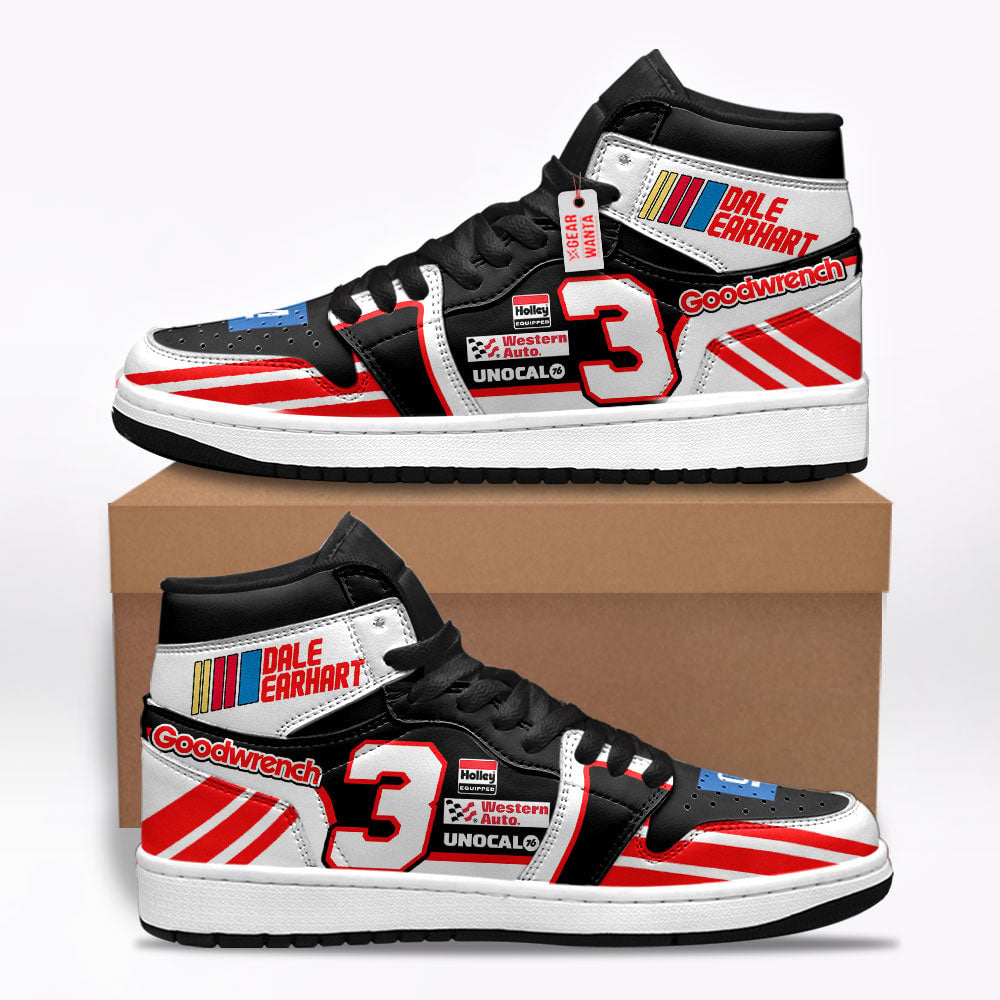 Goodwrench Earnhardt Shoes Custom #3 Cars Race Sneakers | Fandom Gift