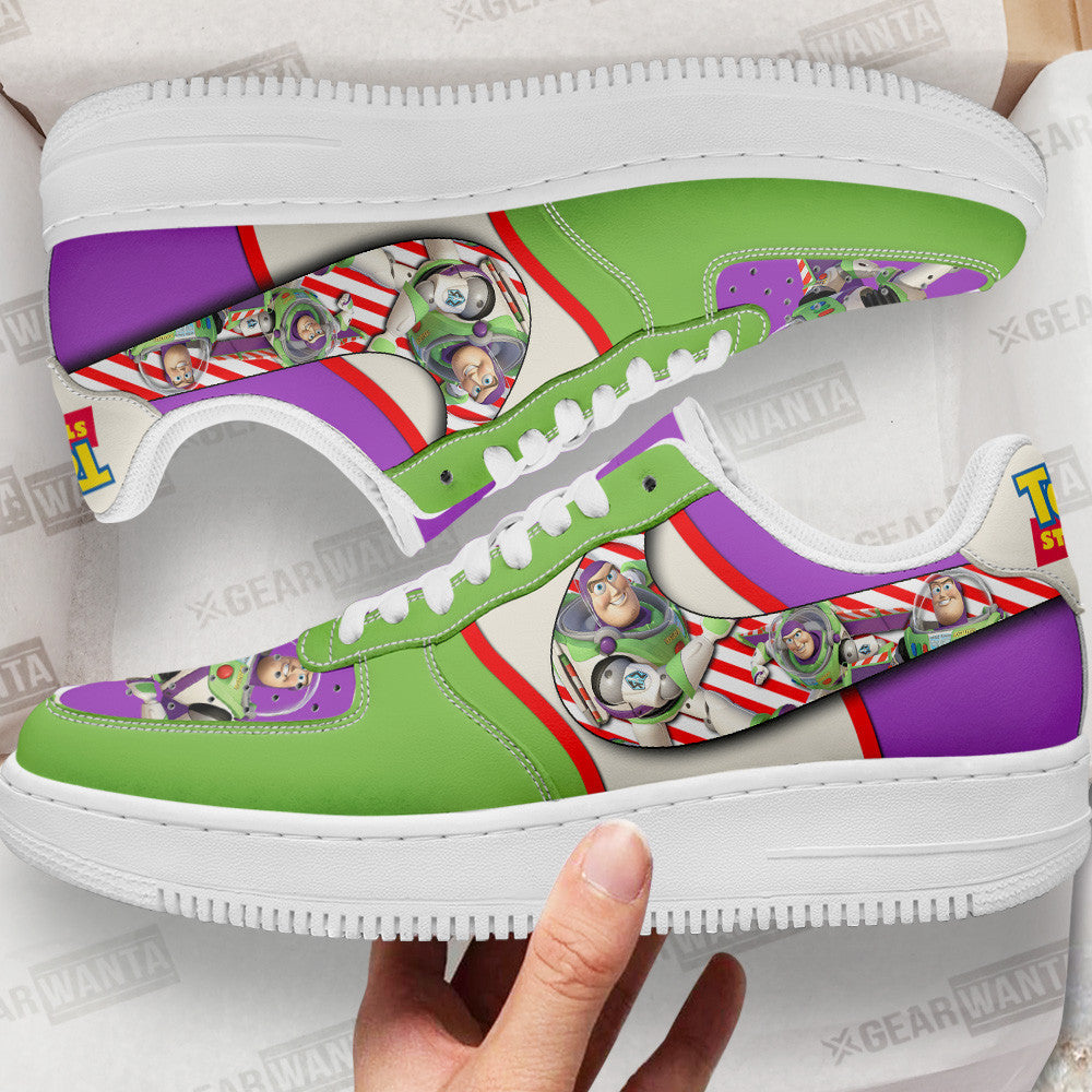 Buzz Lightyear Toy Story Sneakers Custom Cartoon Shoes | Fandom Gift