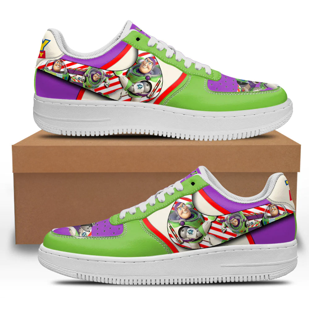 Buzz Lightyear Toy Story Sneakers Custom Cartoon Shoes | Fandom Gift
