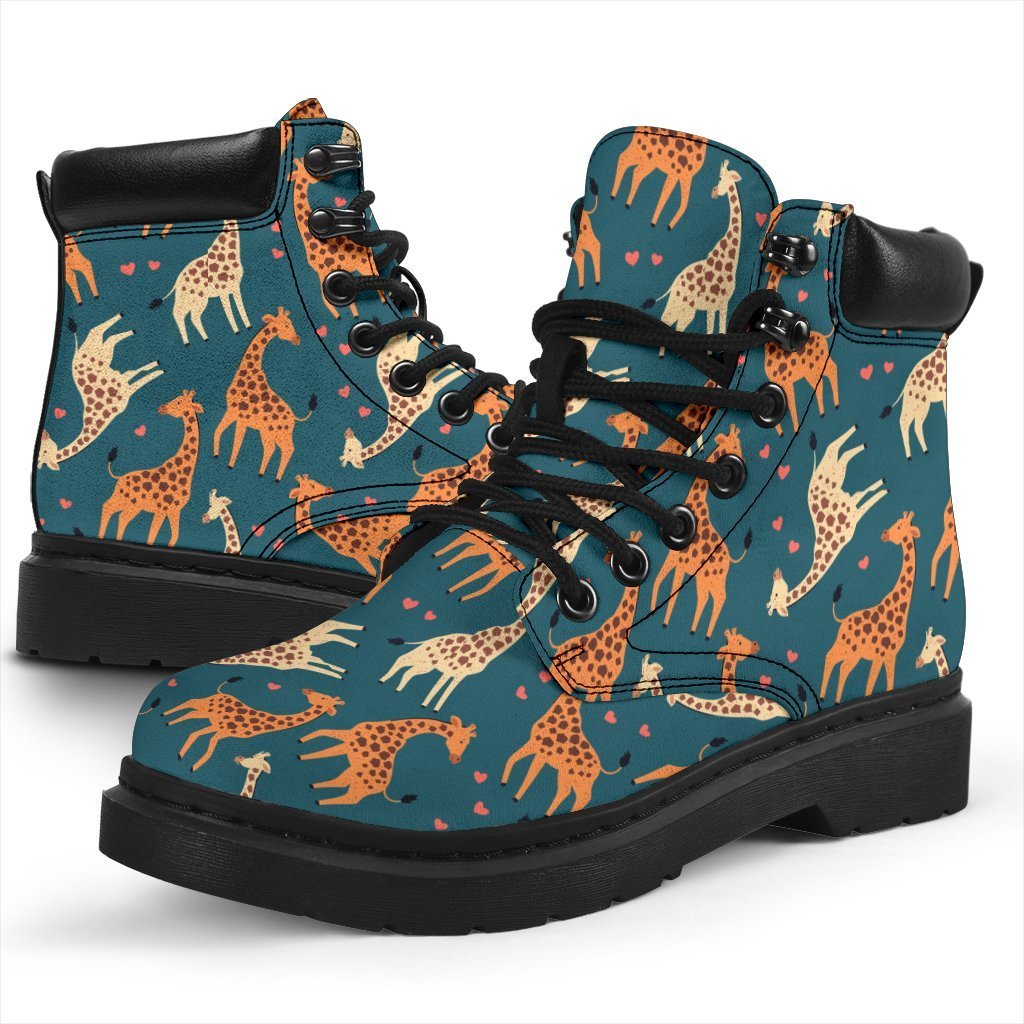 Giraffe Boots Custom Animal Shoes Funny For Giraffe Lover | Fandom Gift