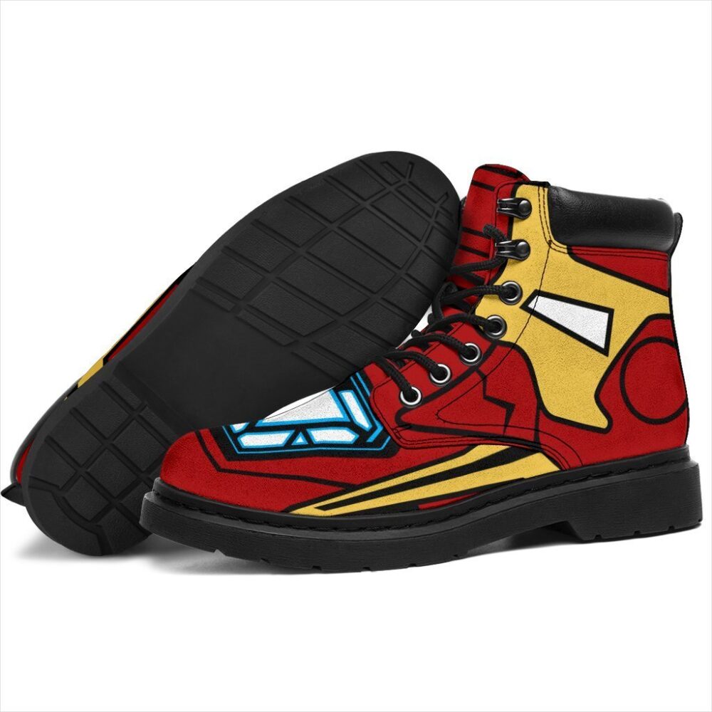Iron Man All Season Boots | Casual Shoes | Vegan Leather Custom Boot ...