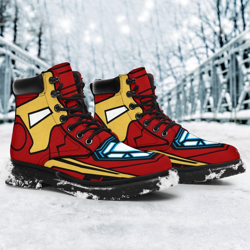 Iron Man All Season Boots | Casual Shoes | Vegan Leather Custom Boot ...