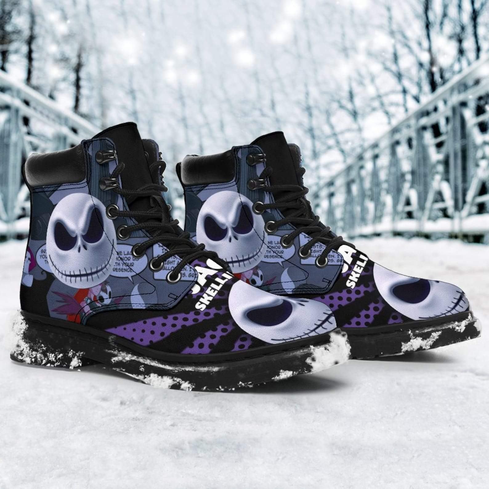 Jack Skellington All Season Boots | Nightmare Before Christmas Shoes ...