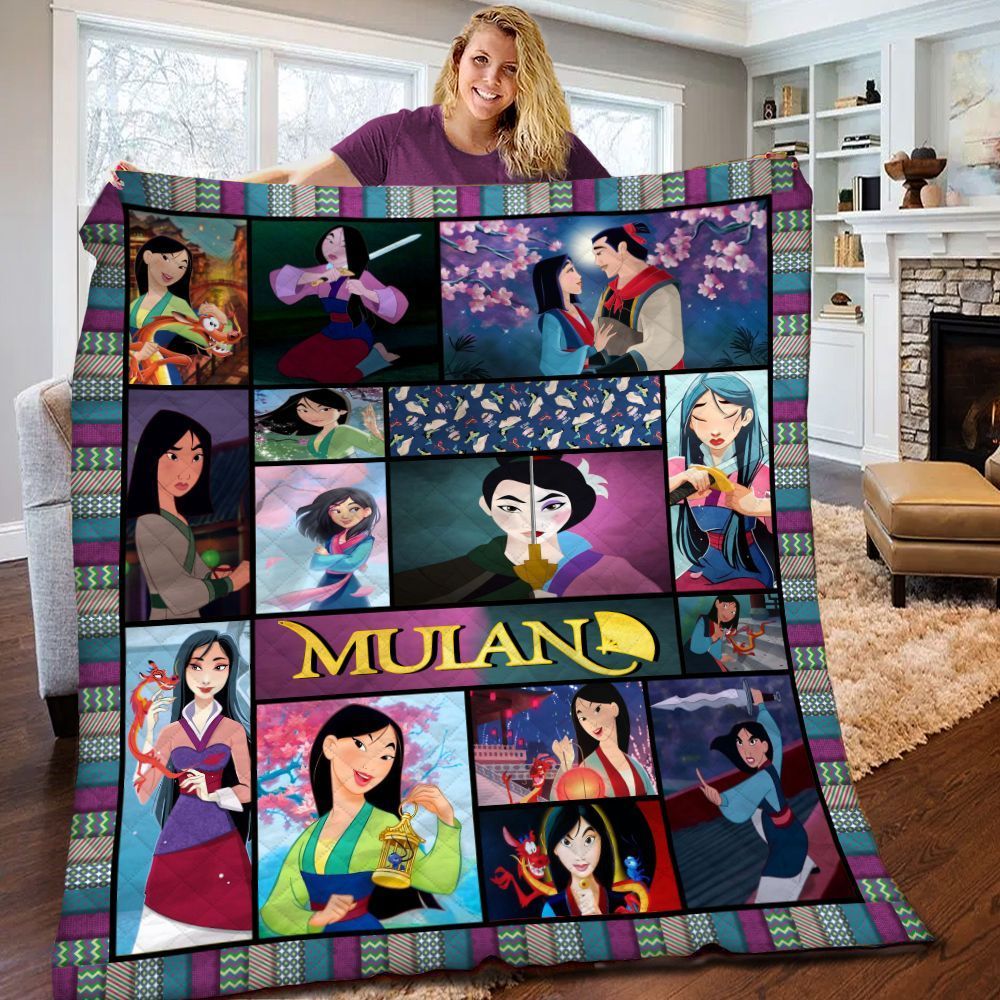 Mulan Quilt Blanket For Bedding Decor | Fandom Gift