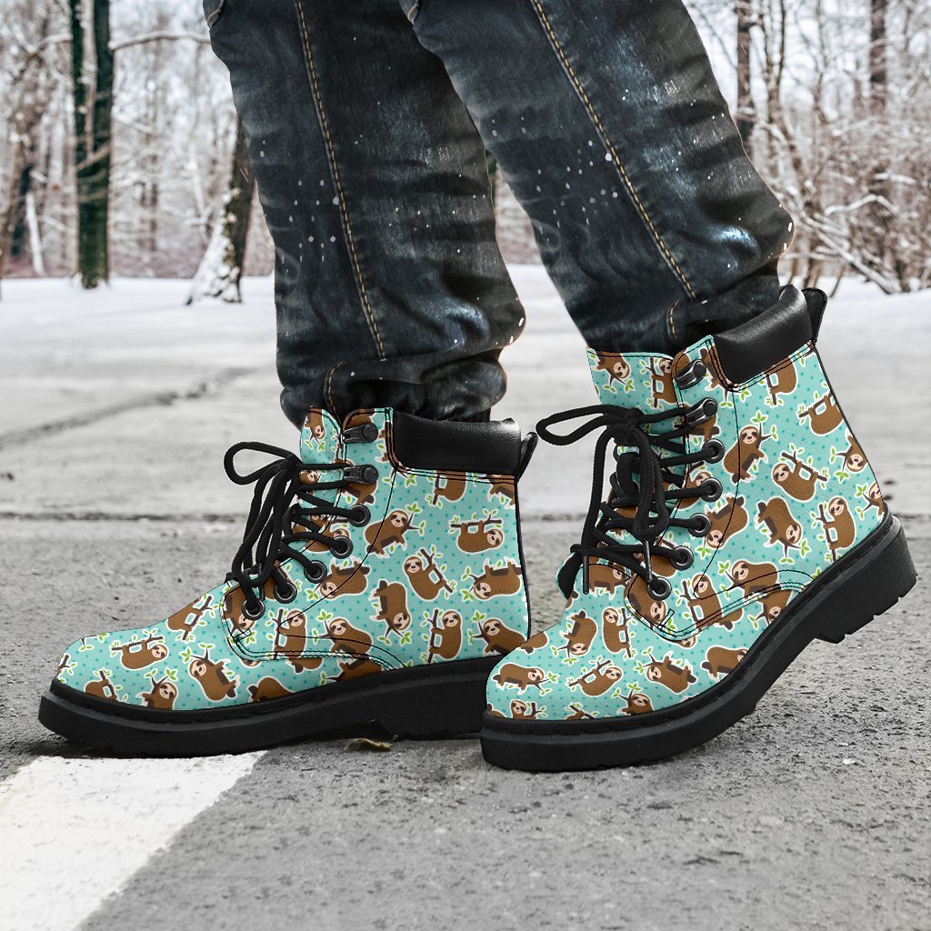 Sloth Boots Animal Custom Shoes Funny For Sloth Lover | Fandom Gift