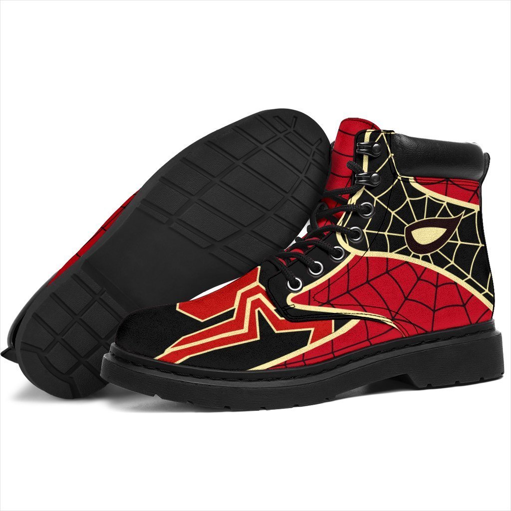 Spider Man All Season Boots | Casual Shoes | Vegan Leather Custom Boot ...