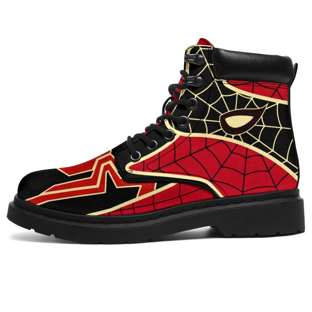 Spider Man All Season Boots | Casual Shoes | Vegan Leather Custom Boot ...