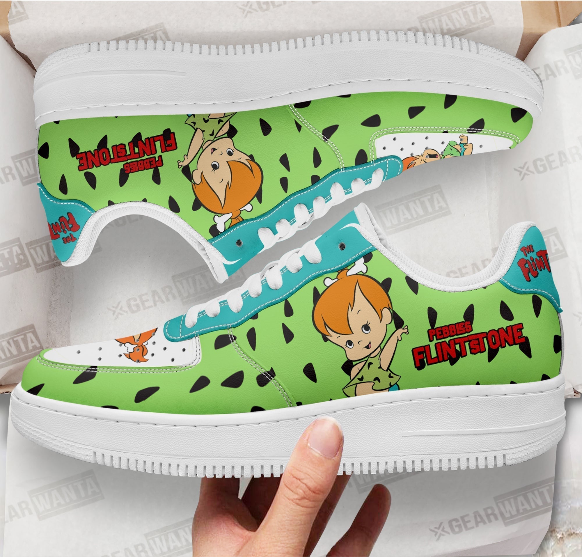 The Flintstones Pebbles Flintstone Sneakers Custom | Fandom Gift