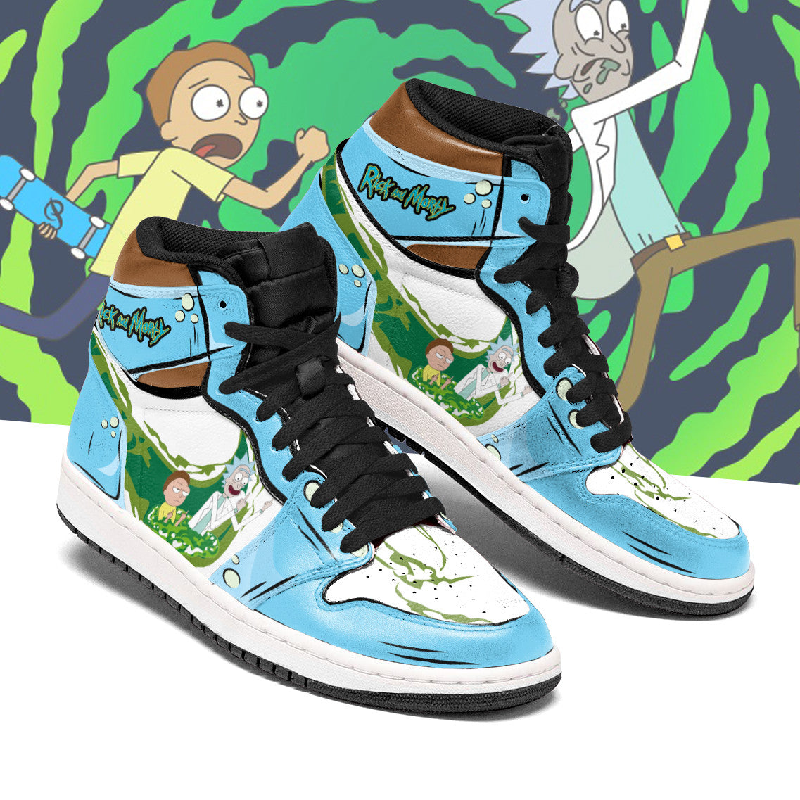 Rick And Morty Sneakers Just Rick It Custom | Fandom Gift